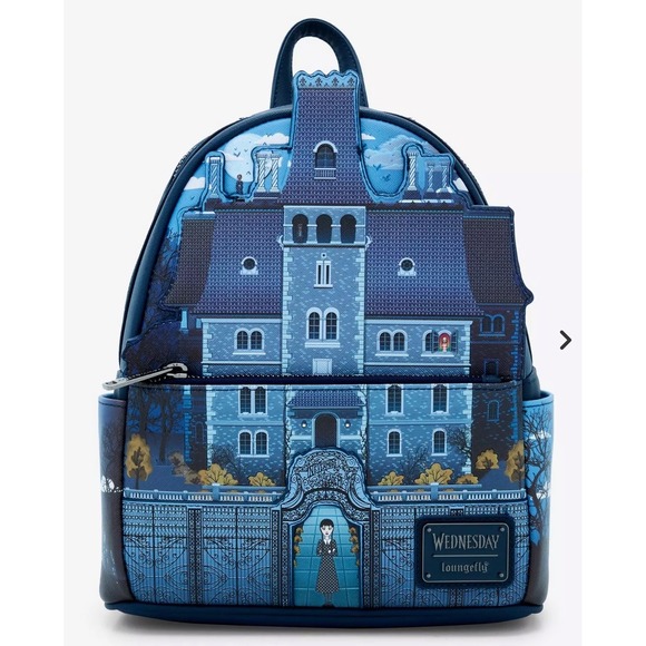 Loungefly | Bags | Loungefly Blue Wednesday Nevermore Academy Glows ...